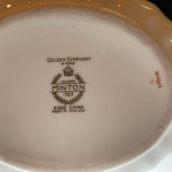 Minton | Kitchen | Vintage Minton Odd Lot Golden Symphony Pattern ...
